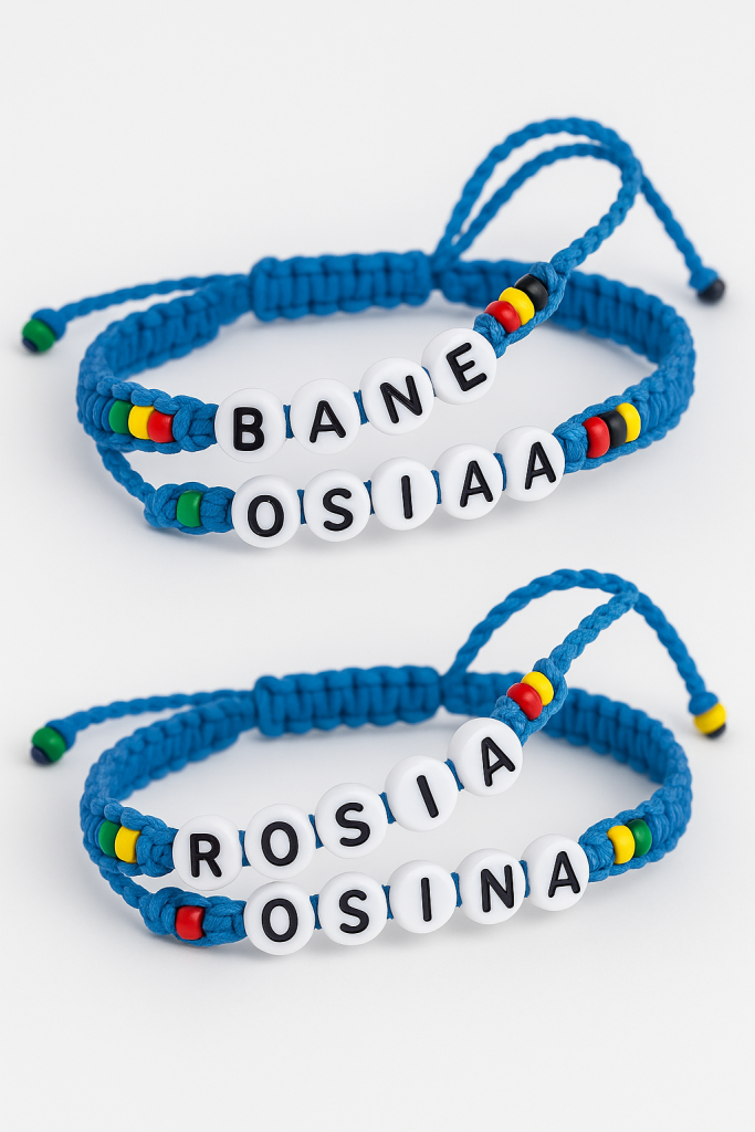 Bracelet rasta duo perles blanches - Terra Terra